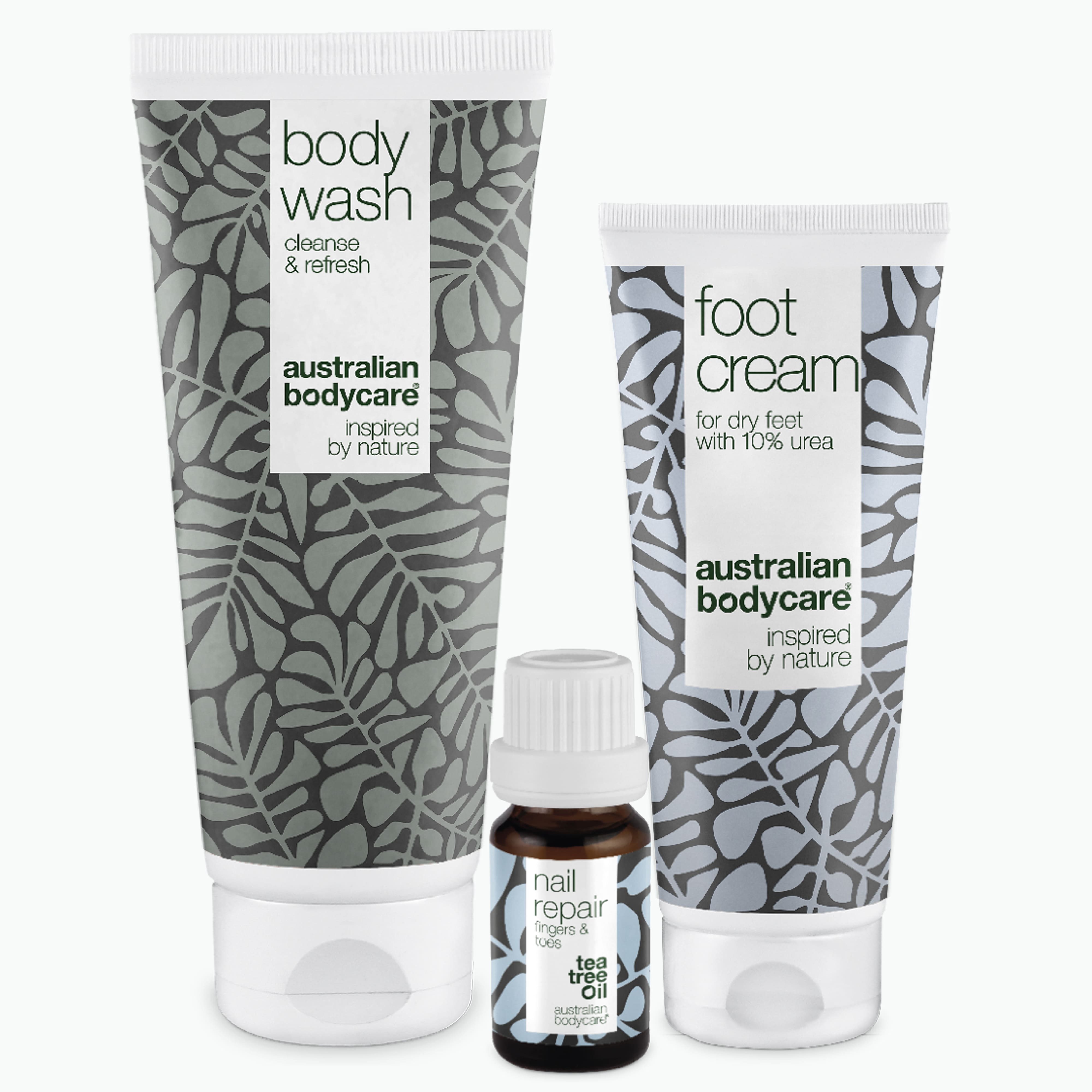 Footcare kit — 3 products for daily foot care of dry feet and yellow n