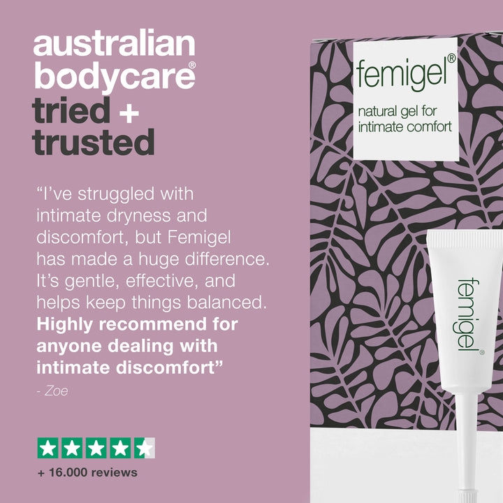 Vaginal gel for vaginal dryness, genital itching and vaginal odor