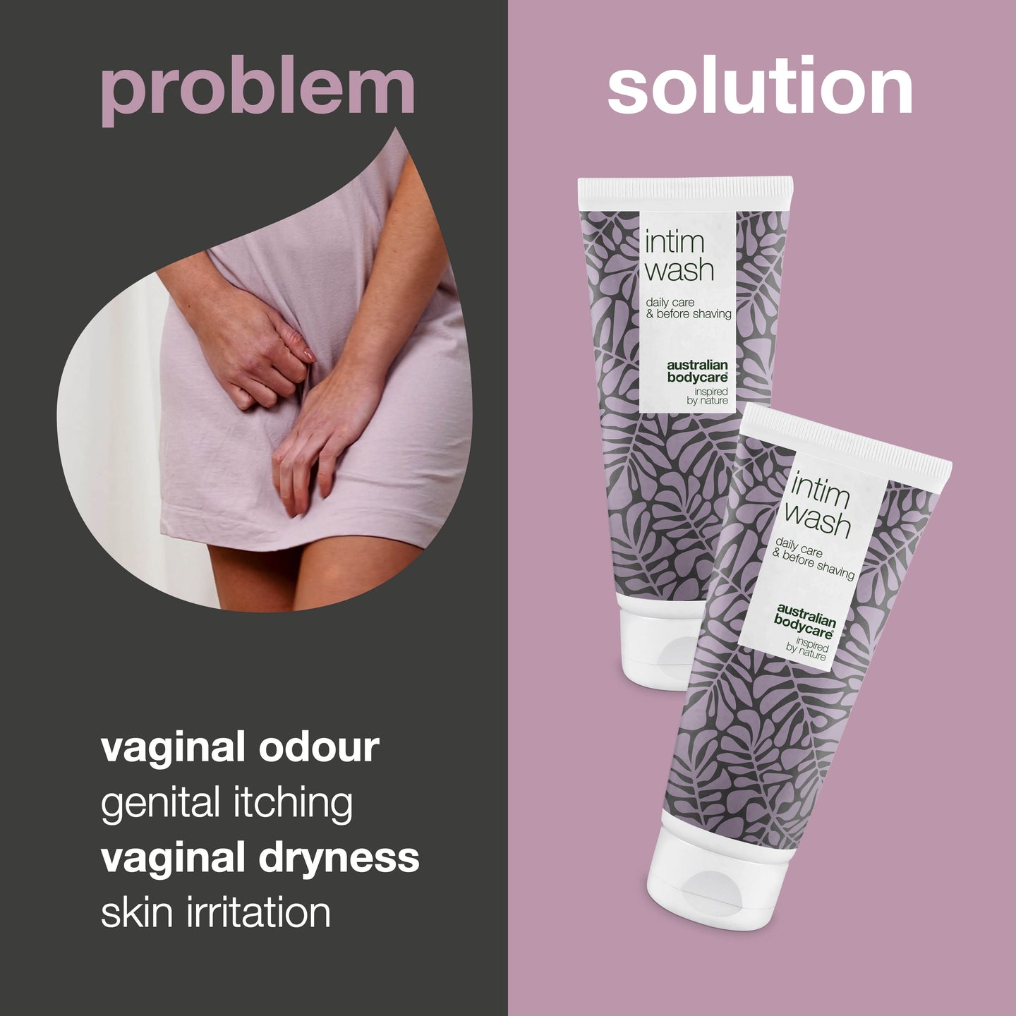 2 x Intimate soaps for unwanted odour and genital itching