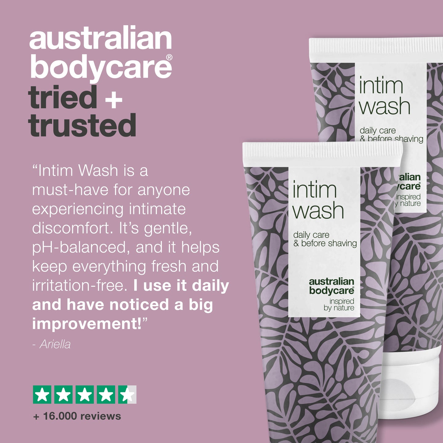 2 x Intimate soaps for unwanted odour and genital itching